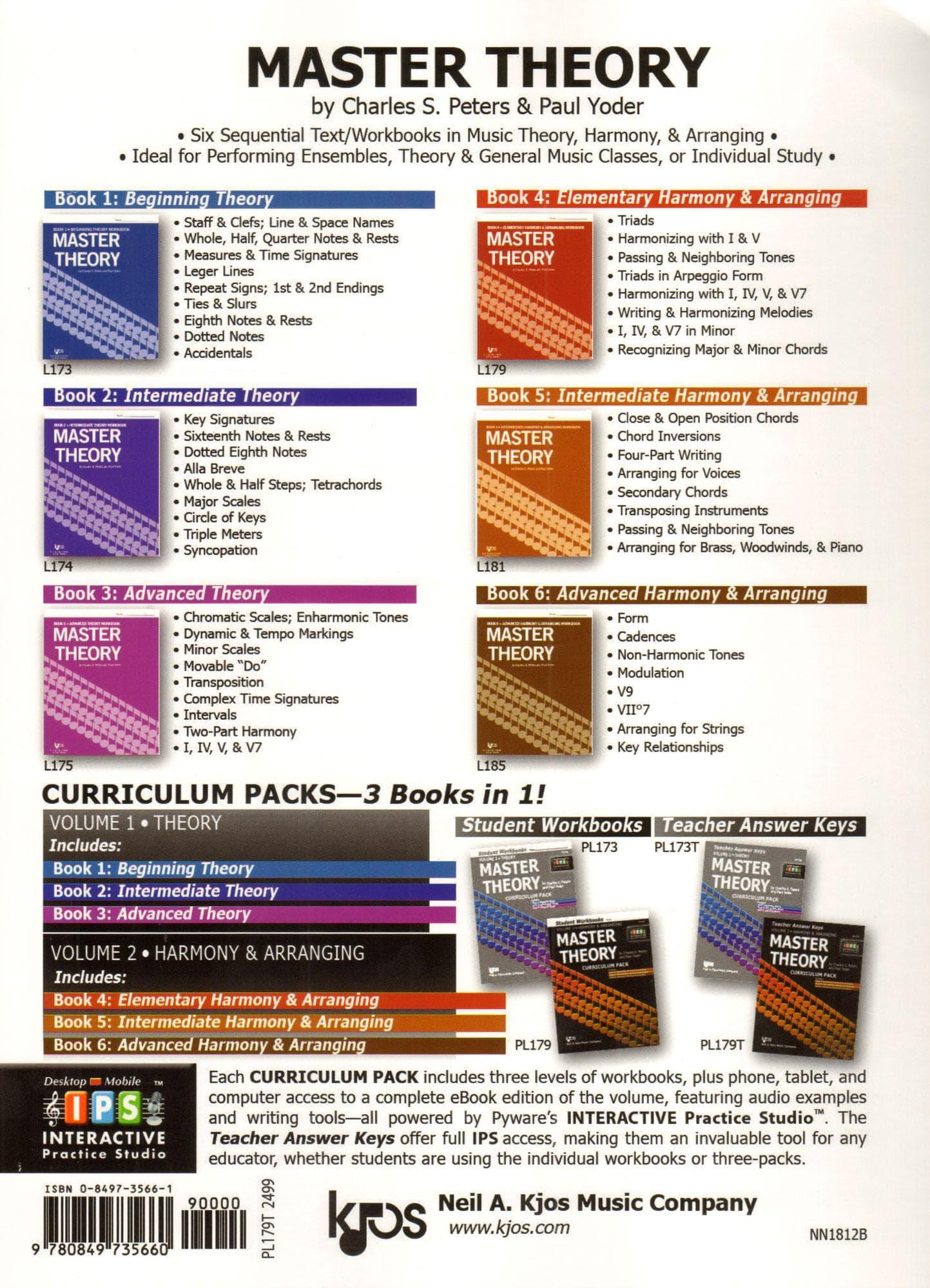 Master Theory Book 2: Teacher Answer Key By Charles Peters and Paul ...